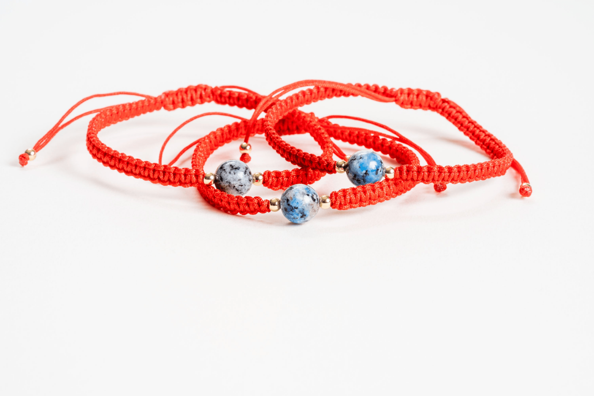 Gemstone Red Thread Bracelets | Eat.Read.Love.